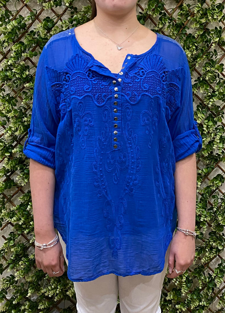 Tilley Blouse With Matching Vest (7 Colours) – Missy Online: Shoes ...