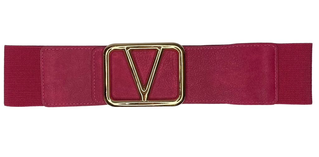 Designer Styled V Buckle Stretchy Belt (10 Colours) – Missy Online ...